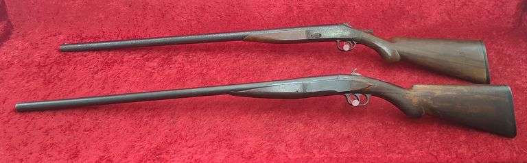 Pair of Early Single Shot Shotguns - Kramer Auction LLC