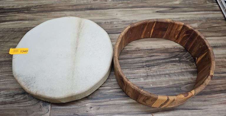 Native American Rawhide Drum - Kramer Auction LLC