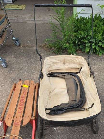 Vintage Baby Buggy & Runner Sled - Kramer Auction LLC