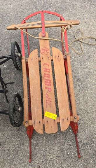 Vintage Baby Buggy & Runner Sled - Kramer Auction LLC
