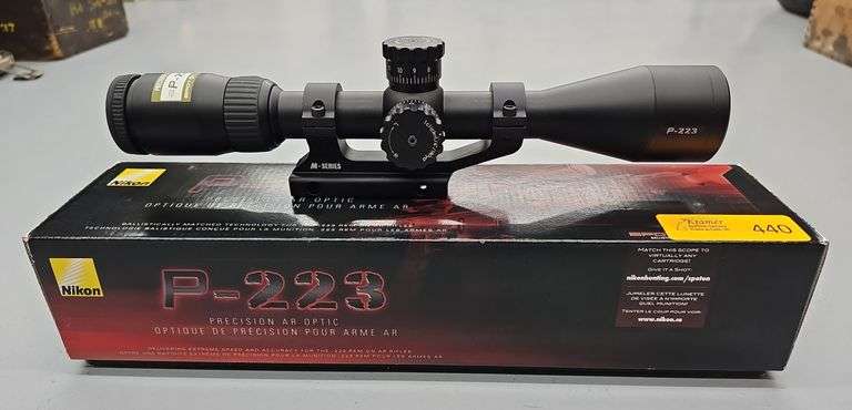 Nikon P-223 AR 3-9x40 Rifle Scope - Kramer Auction LLC