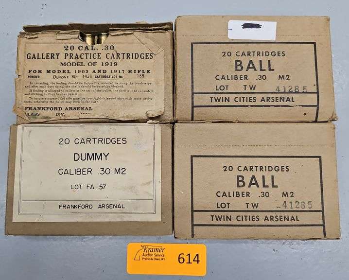 40 ct M2 30 cal. Ammo - Kramer Auction LLC