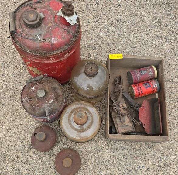 lot of Vintage Cans, Traps, etc. - Kramer Auction LLC
