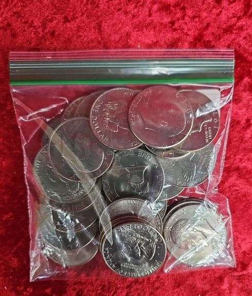 Lot of 25 Ike Dollar Coins - Kramer Auction LLC