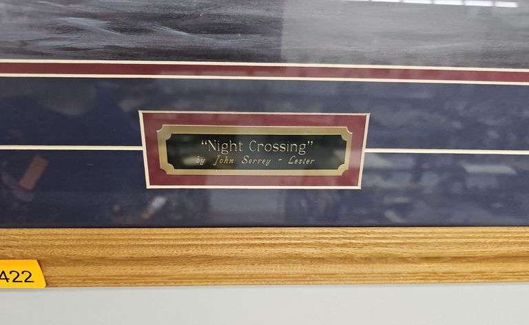 "Night Crossing" framed Print - Kramer Auction LLC