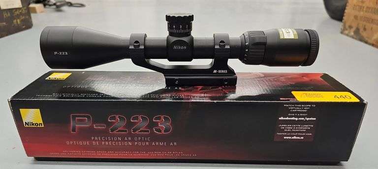 Nikon P-223 AR 3-9x40 Rifle Scope - Kramer Auction LLC