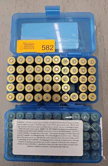 82 ct 455 Webley Auto MK1 & 17 ct brass - Kramer Auction LLC