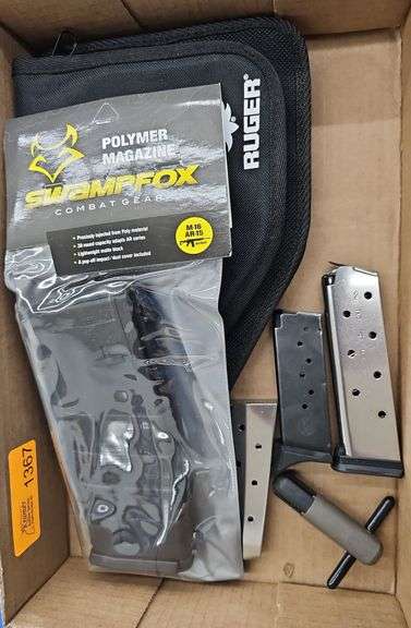 Colt Pistol Box w/random Magazines & Pistol Sleeves - Kramer Auction LLC