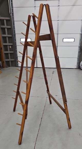 Folding Musket or Long Gun Display Rack - Kramer Auction LLC