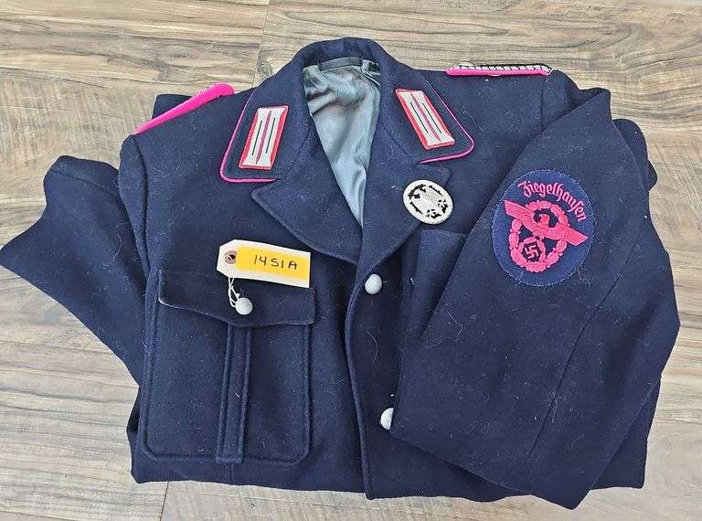 Reproduction WWII Fire Police Tunic - Kramer Auction LLC