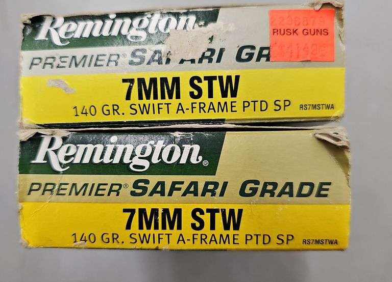 40 rds of Remington Premier 7mm STW Brass - Kramer Auction LLC