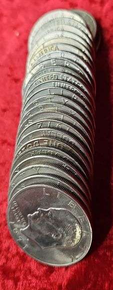 Lot of 25 Ike Dollar Coins - Kramer Auction LLC
