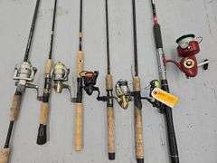 Lot of 6 Open Face Rod & Reels - Kramer Auction LLC