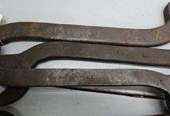 Lot of 6 Large Vintage Railroad Wrenches - Kramer Auction LLC