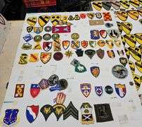 Lot of Military Patch Display Boards - Kramer Auction LLC