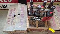 4 cases Vintage Beer Bottles & Cardboard Cases - Kramer Auction LLC