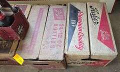 4 cases Vintage Beer Bottles & Cardboard Cases - Kramer Auction LLC