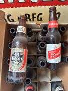4 cases Vintage Beer Bottles & Cardboard Cases - Kramer Auction LLC