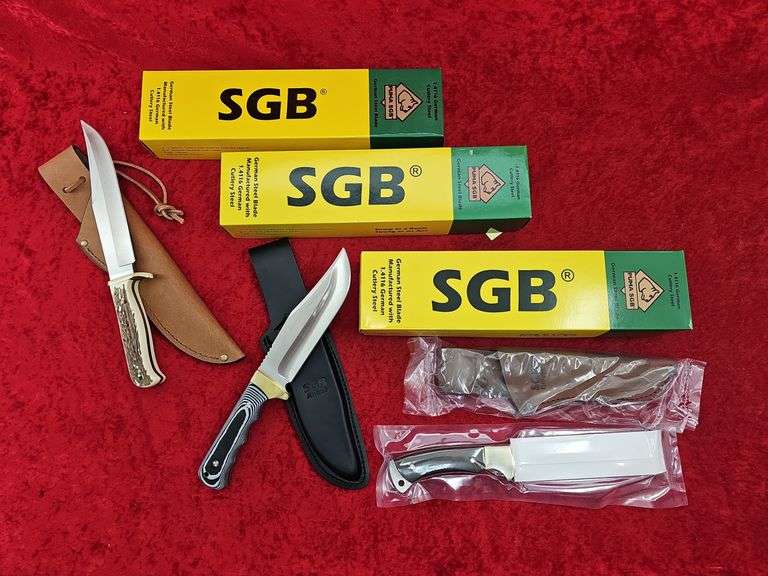 Lot of 3 NIB PUMA SGB Hunting Knives - Kramer Auction LLC