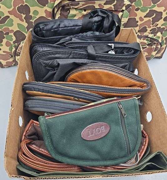Large lot of Soft Handgun Cases - Kramer Auction LLC