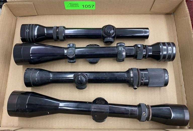 Lot of vintage Redfield Rifle Scopes - Kramer Auction LLC