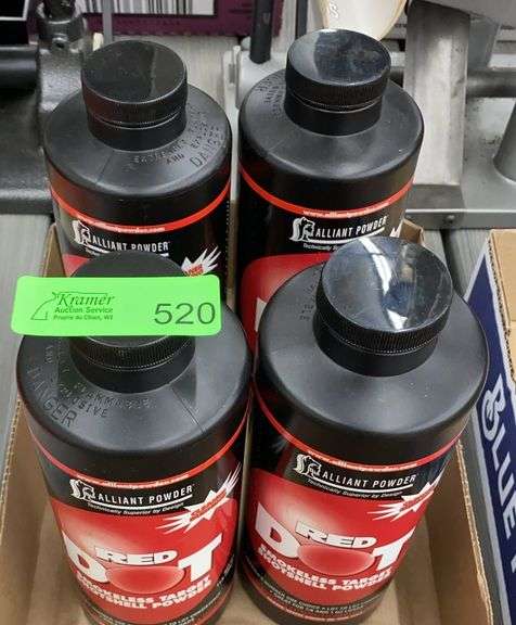 4 lbs Alliant Red Dot Powder - Kramer Auction LLC