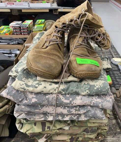 Lot Military Uniforms & Boots - Kramer Auction LLC