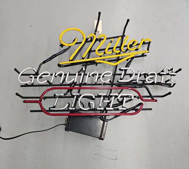 Miller Genuine Draft Light Neon Sign - Kramer Auction LLC