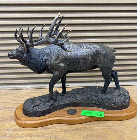 Resin Elk Statue - Kramer Auction LLC