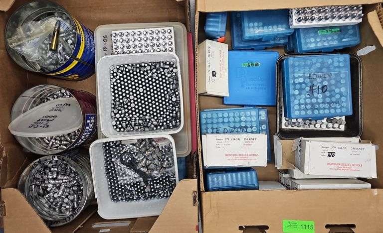 Large lot of assorted Cast Bullet Heads - Kramer Auction LLC