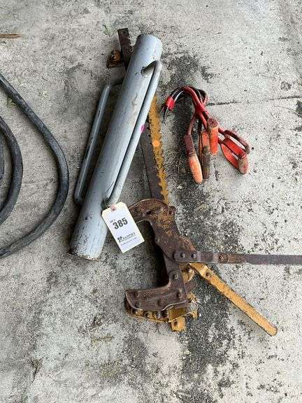 Post Pounder, 2 Wire Stretchers, 5 Hay Hooks - Kraupie's Real Estate ...