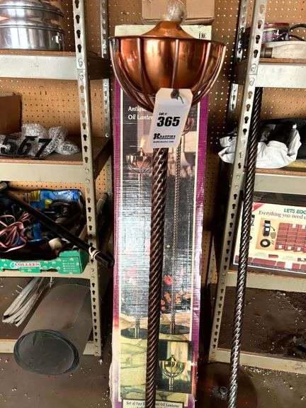 2 - Antique Copper Oil Lanterns - Kraupie's Real Estate & Auctioneers