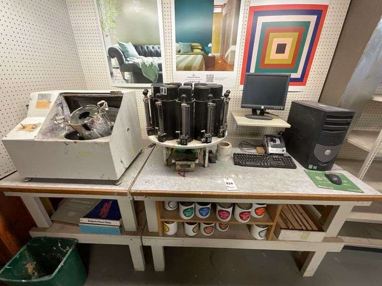 Paint Mixer Machine with Paint Can Shaker. All colors and Base Paints ...