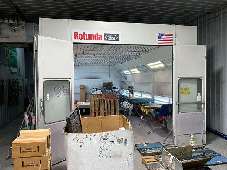 Rotunda Ford Heated Paint Booth - 27' x 13', 9' Tall - Kraupie's Real ...