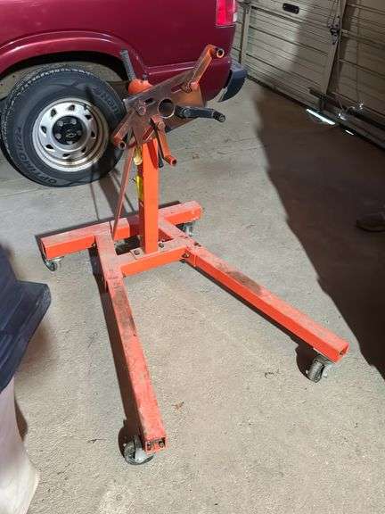 Rolling Engine Stand, 2,000 lbs - Kraupie's Real Estate & Auctioneers