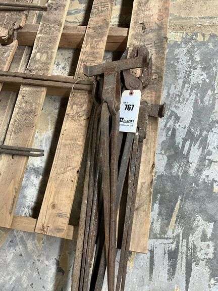 6 Larger Assorted Forge Tools - Kraupie's Real Estate & Auctioneers