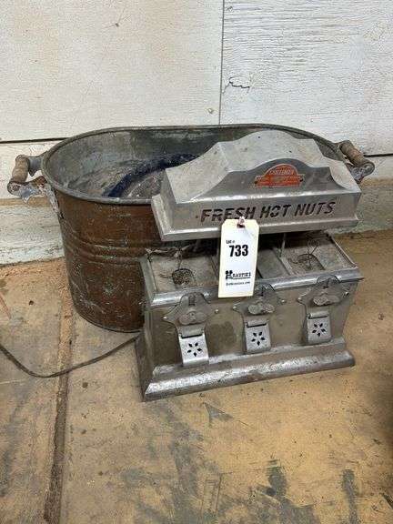 Challenger Deluxe Hot Nut Vendor Machine-No Glass, Copper Broiler ...