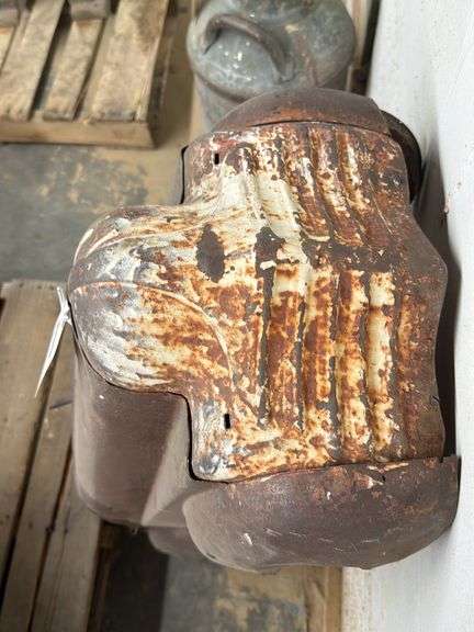 Very old Steel Peddle Car, missing 2 wheels and rubber off some ...