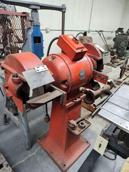 United State Electrical Tool Co. Large Shop Grinder, 3 Phase, 440 volt ...