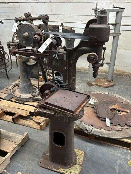 Buffalo Forge Company, Drill Press on Stand, 391# with electric motor ...