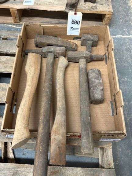 Two blacksmith hammers, Hardy Tool, sledge hammer head, - Kraupie's ...