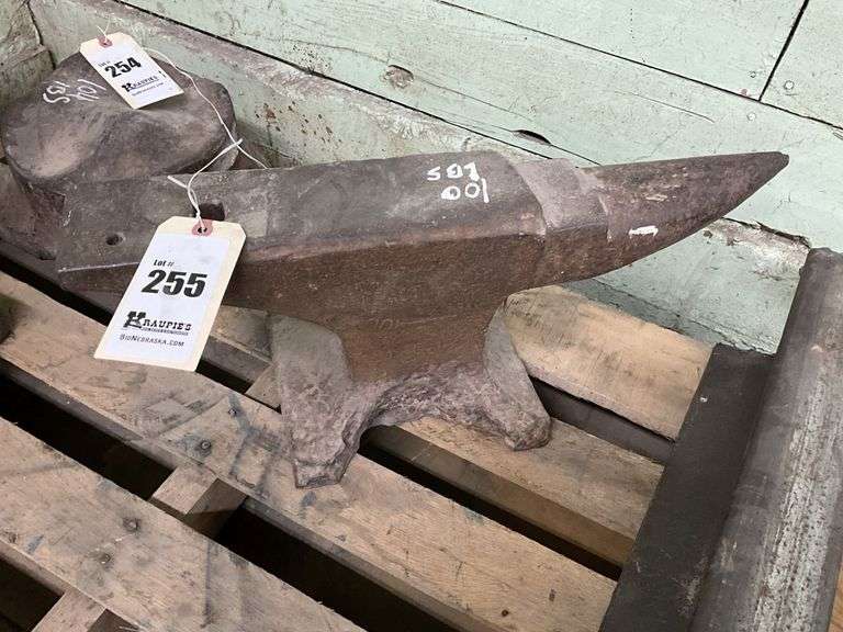 100 lbs. Anvil, 22.75”, "JD" - Kraupie's Real Estate & Auctioneers