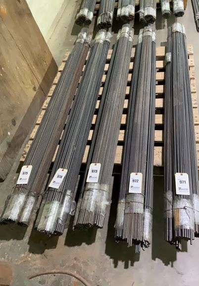 3/8” Carbon 6' Rod, Grade 1062 150 stick bundles, 243956 actual tensile ...