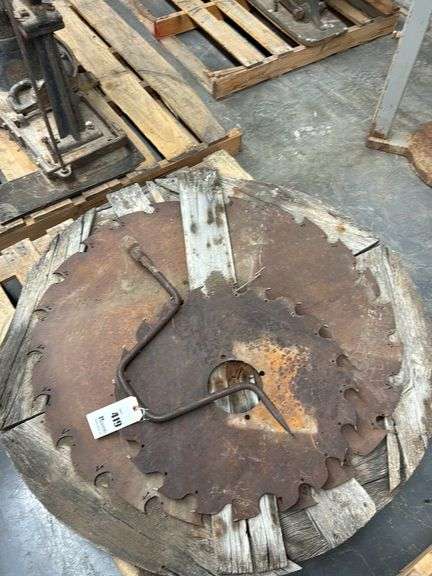 Two Buzz Saw Blades, 40" and 24" - Kraupie's Real Estate & Auctioneers