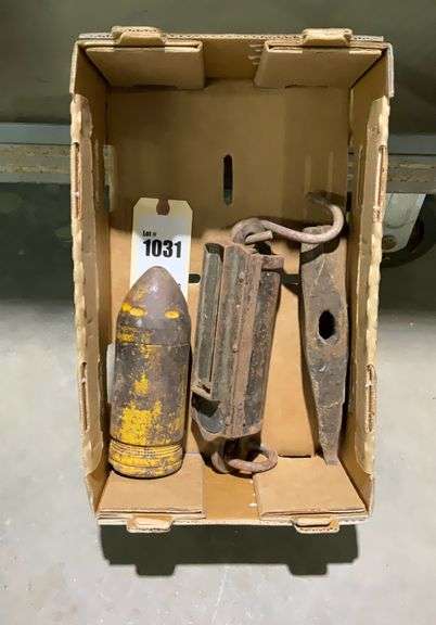 Really Cool 300# Cast Iron Spring Scale, 75mm WW2 Projectile - Kraupie ...