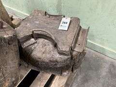 Homemade anvil stand on a tree stump - Kraupie's Real Estate & Auctioneers