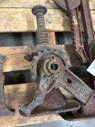 Four Antique Jacks, 2 Screw Jacks, 2 Lever Jacks, Antique brace ...