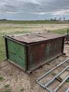 7’ x 52” x 40” heavy duty steel box - Kraupie's Real Estate & Auctioneers