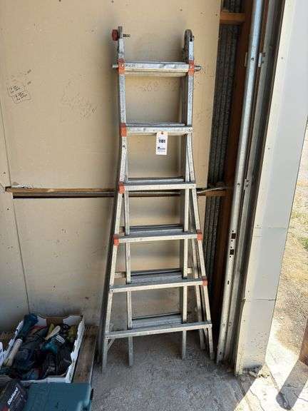 Wing folding aluminum step ladder, 6’ or 12’ - Kraupie's Real Estate ...