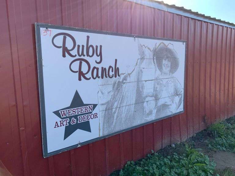 4' x 8' Ruby Ranch Sign - Kraupie's Real Estate & Auctioneers